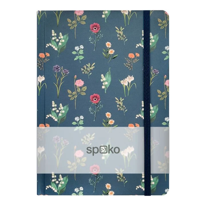 Spoko A5 Lined Notebook - 96 stranica - Cveće