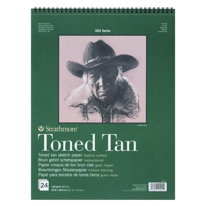 Strathmore tonirani papir za skiciranje tan – 27.9 x 35.6 cm