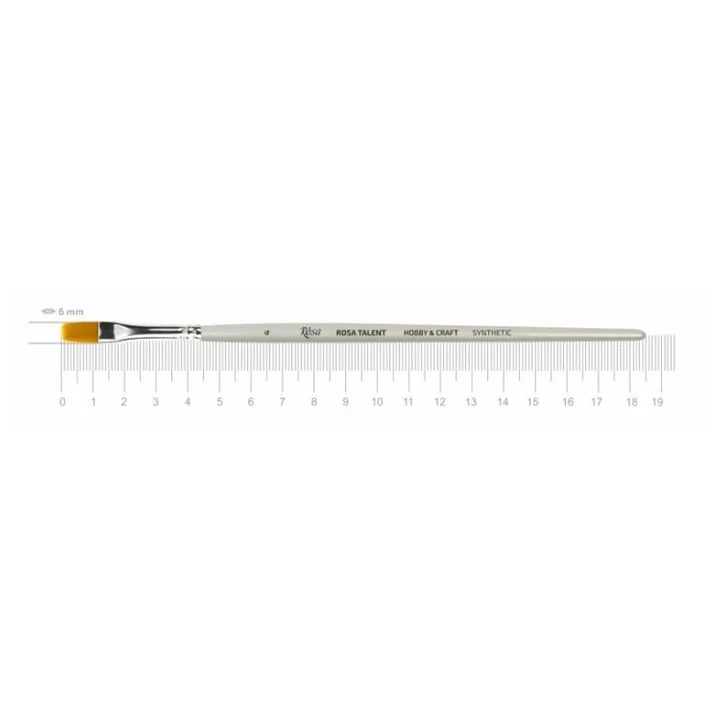 Rosa Hobbi & Craft Flat Paintbrush – 4