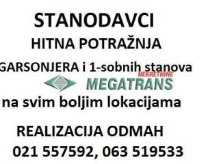 Jednosoban stan Bulevar oslobođenja, Grbavica, Novi Sad