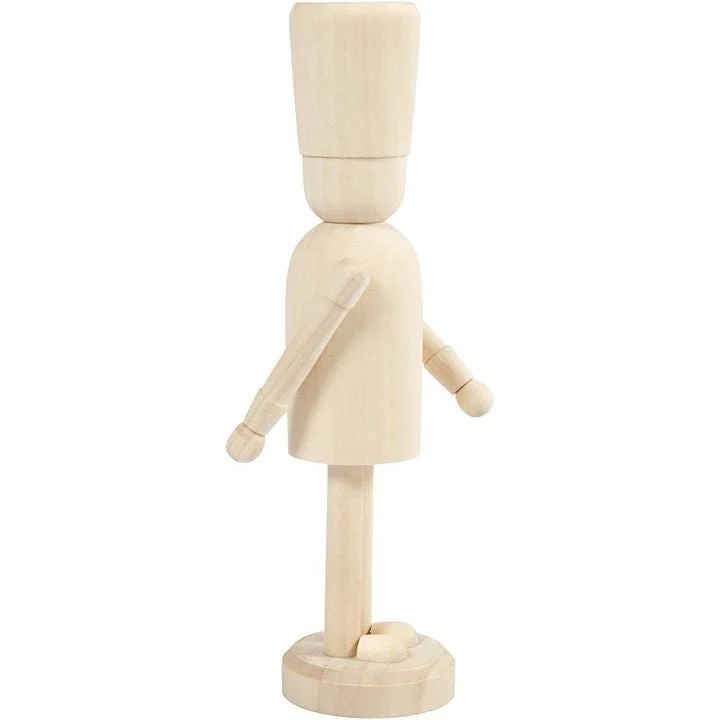 Drvena figura za dekorisanje - Krcko Oraščić 18 cm