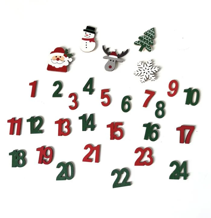 Drveni ukrasi Adventni kalendar