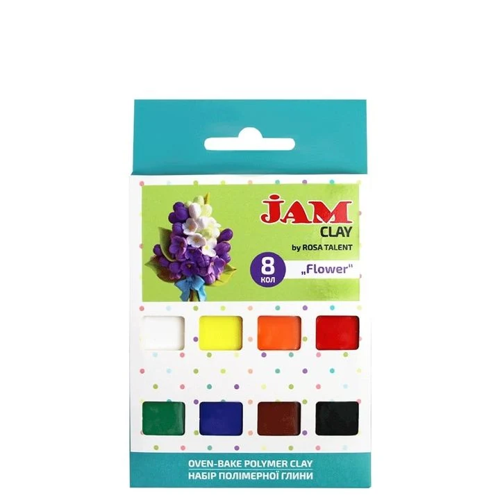 Polimerna masa Rosa Talent - set Flower 8 x 20 g