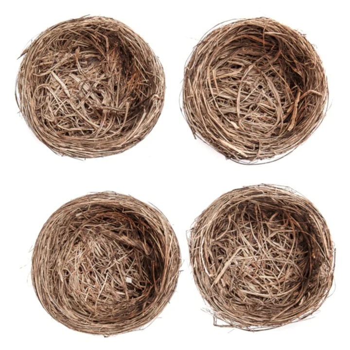 Dekorativna prirodna gnezda 9 cm / Set od 4
