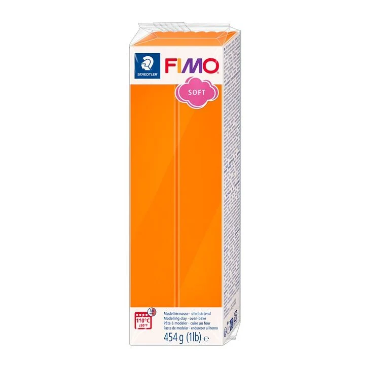 FIMO meka polimerna glina 454g – Mandarina