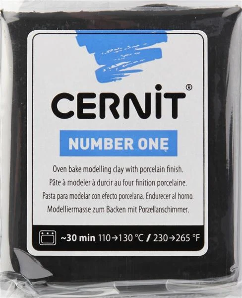 Masa za modeliranje Cernit 56 g. – Crna