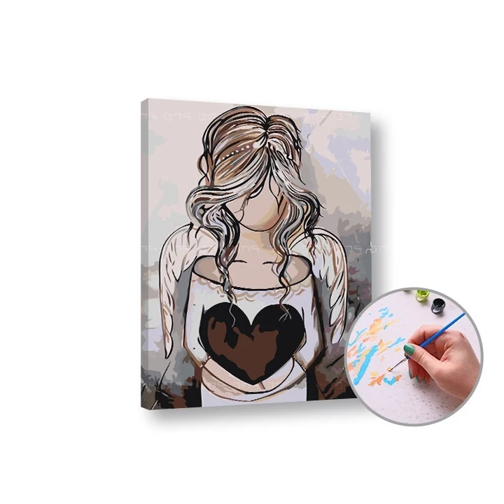 Slika po brojevima ANGEL - Niska težina – 50x50 cm