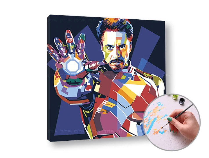 Slikanje po brojevima IRONMAN – na ramu