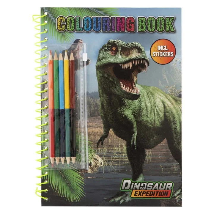 Bojanka Dino A4 sa nalepnicama i bojicama