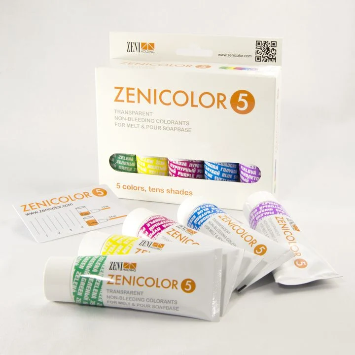 Boje za sapun Zenicolor 5 komada