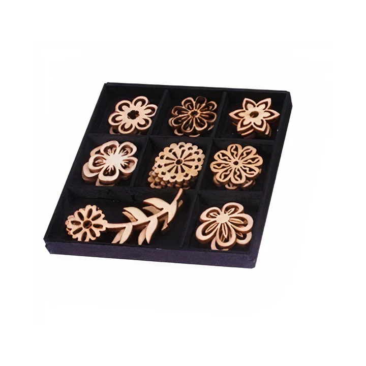 Drveni ornamenti - set 24 kom