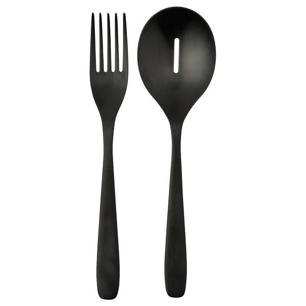 Set za serviranje, dvodelni, crna, 24 cm