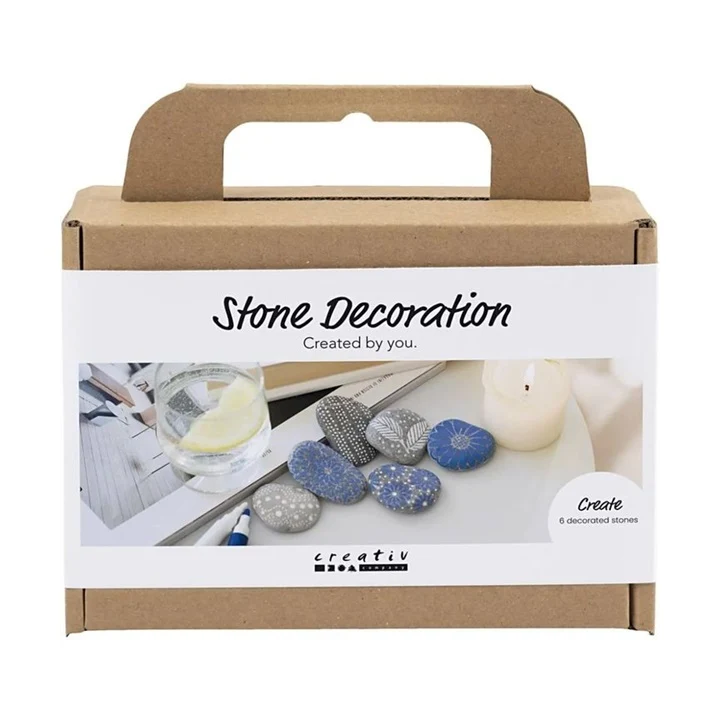 Mini Creative Rock Decorating Set - Blue
