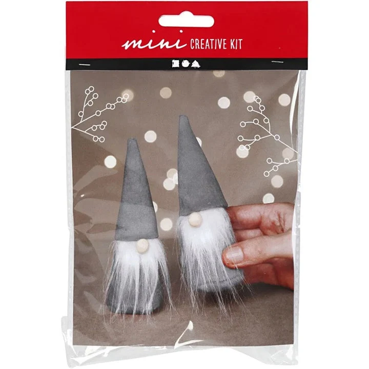 Mini kreativni set Božićni vilenjaci sivi