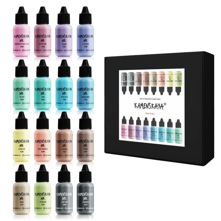 Set alkoholnih mastila NUDE KAMENSKAYA 16 x 15 ml