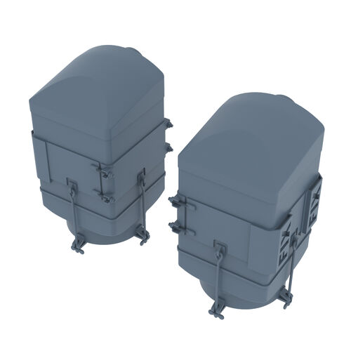 NEW! HD Models 35331 M4 / M4A1 Sherman - Vortox Air Filters Square Type (for Takom Kits - Adaptable also to Italeri / Dragon & Tasca Kits)