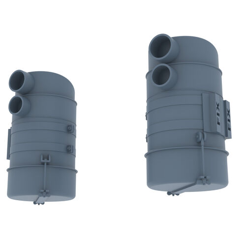 NEW! HD Models 35332 M4 / M4A1 Sherman - Vortox Air Filters Round Type (for Takom Kits - Adaptable also to Italeri / Dragon & Tasca Kits)