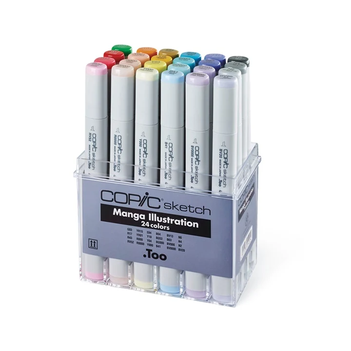 Flomasteri COPIC Manga Illustration - set od 24 kom