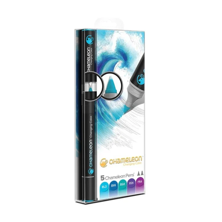 Flomasteri Chameleon Cool Tones - set od 5 kom