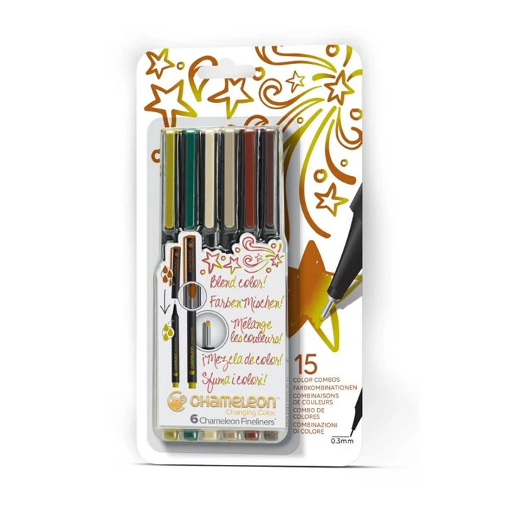 Flomasteri Chameleon Nature Colors - set od 6 kom