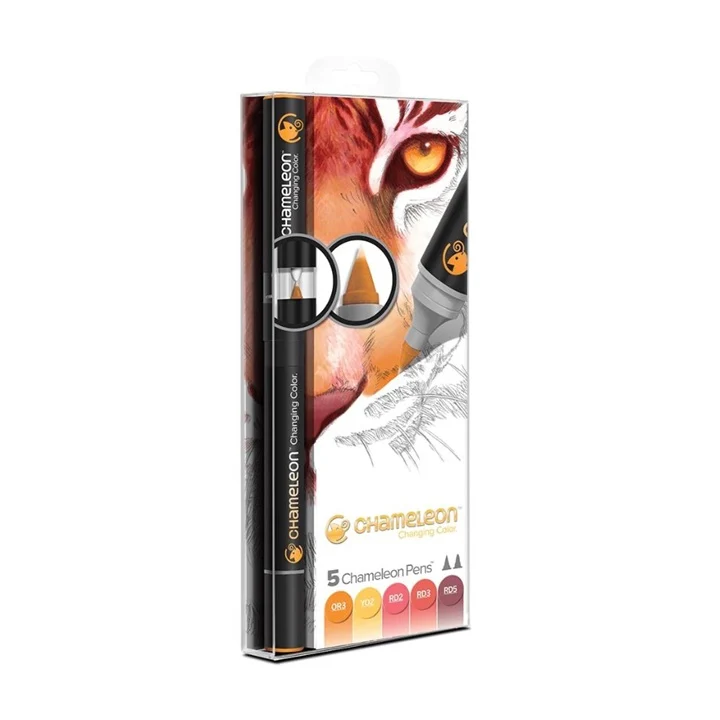 Flomasteri Chameleon Warm Tones - set od 5 kom