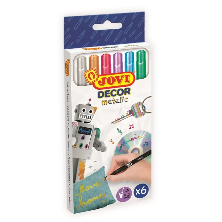 Set metalik markera JOVI 6 kom