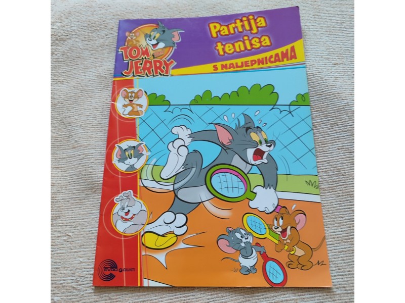 Tom and Jerry partija tenisa sa nalepnicama