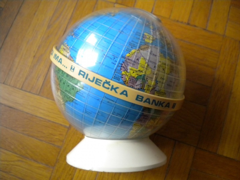 Kasica globus RIJEČKA BANKA Jugoslavija