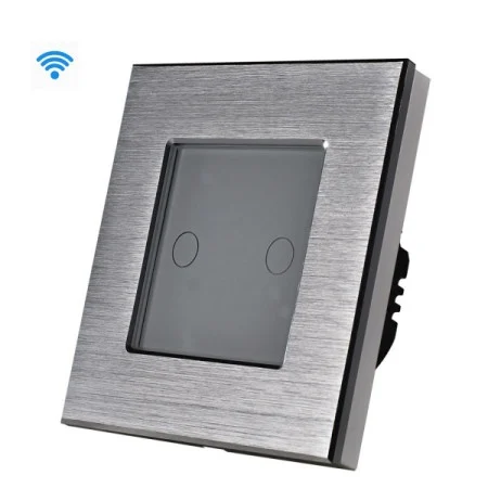 Exeshop 2g wi-fi pametni prekidačI al nn silver (WiFi touch switch) ( ss035 )