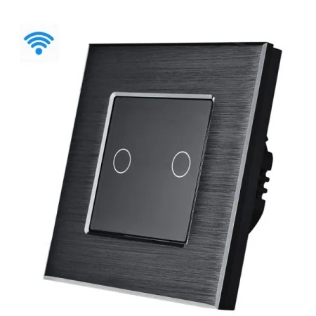 Exeshop 2g wi-fi pametni prekidačI al nn crni (WiFi touch switch) ( ss034 )