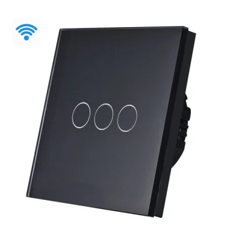 Exeshop wi-fi pametni prekidač 3g tuya crni nn (WiFi touch switch) ( ss017 )