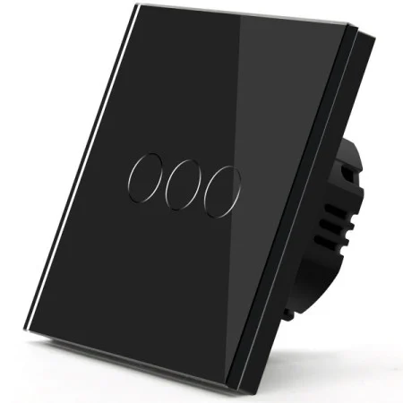 Exeshop wi-fi pametni prekidač 3g tuya crni (WiFi touch switch) ( ss008 )
