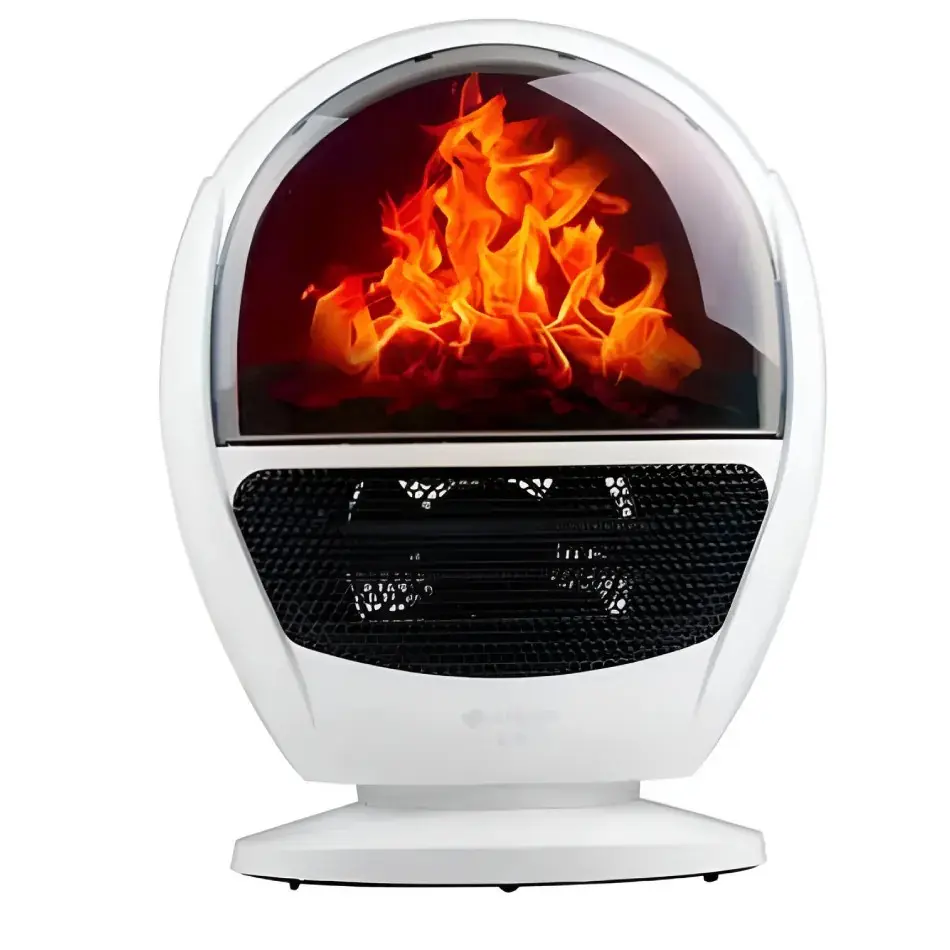 Raf Mini keramička grejalica sa efektom kamina R.1600, 1500 W, Bela