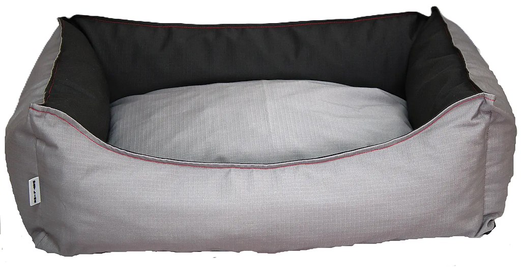 Pet Line Krevet za pse, 100x80cm, Sivo-crni