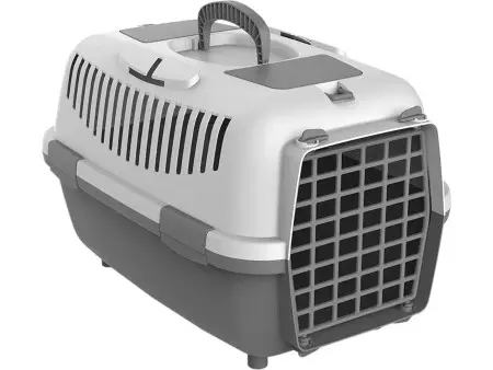 PetMax Transporter za pse Nomade, 55x36x35cm, Sivi