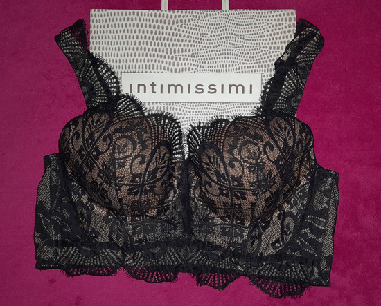Intimissimi crni, nude brus/ korset cipka 85B NOVO