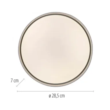 LED plafonjera sa daljinskim upravljačem Tavoli 12W CCT crna dimabilna PAUL NEUHAUS