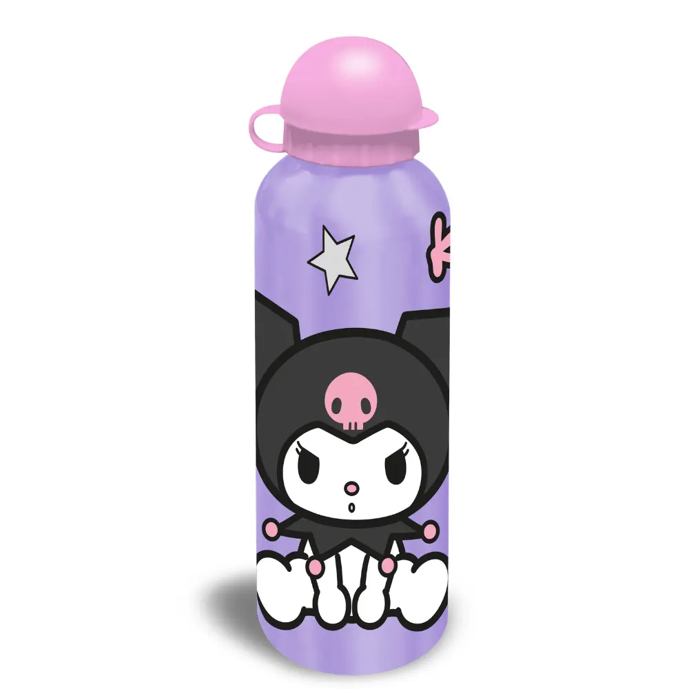 Sanrio Flaša za vodu Kuromi, Alu, 500ml, Šarena