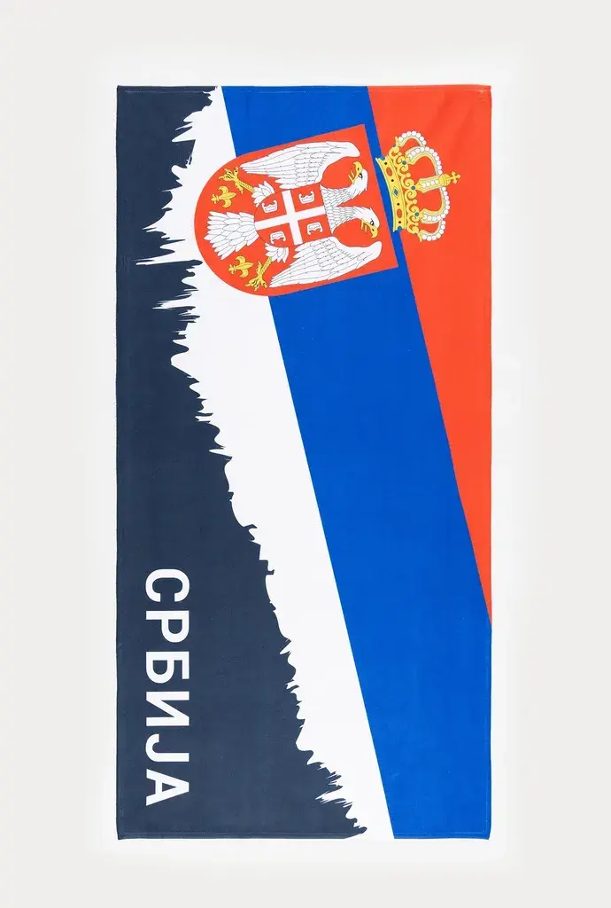 Stefan Peškir za plažu Srbija, 70x140 cm, Šareni