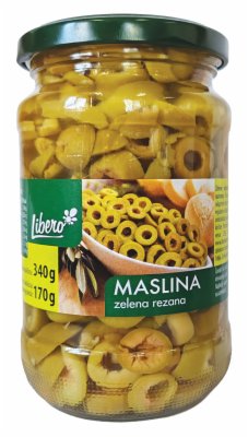 MASLINE ZELENE REZANE LIBERO 340G
