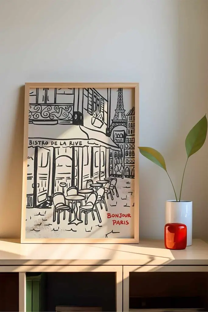 Wallity Dekorativna uramljena slika, 33x48cm, Šarena