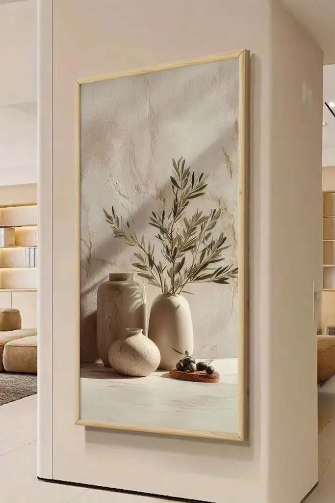 Wallity Dekorativna uramljena slika, 70x33cm, Šarena