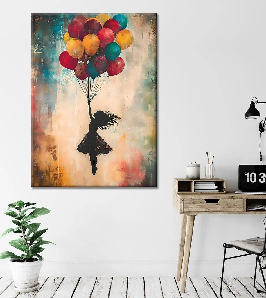 Wallity Dekorativna slika na platnu, 50x70cm, Šarena