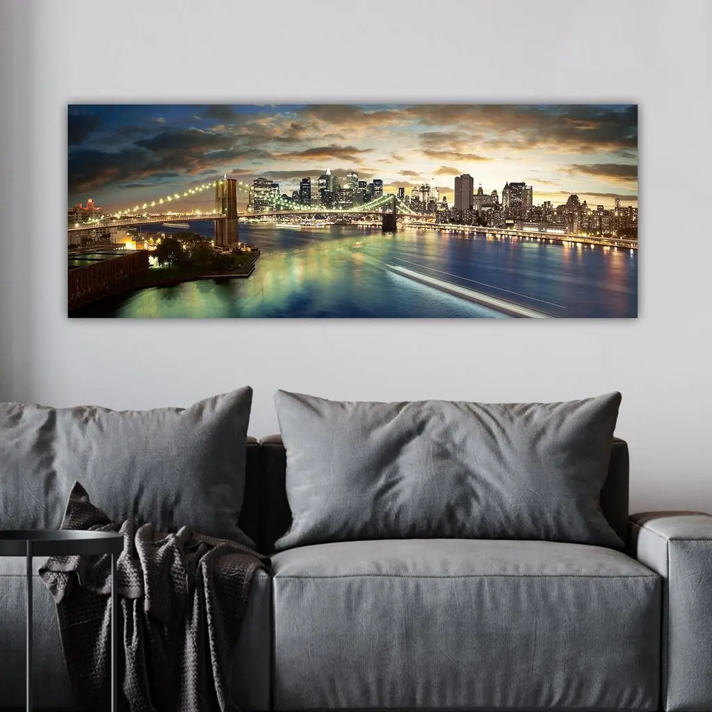 Wallity Dekorativna slika na platnu, 30x80cm, Šarena