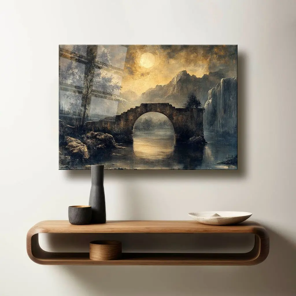 Wallity Dekorativna slika na kaljenom staklu, 60x90cm, Šarena