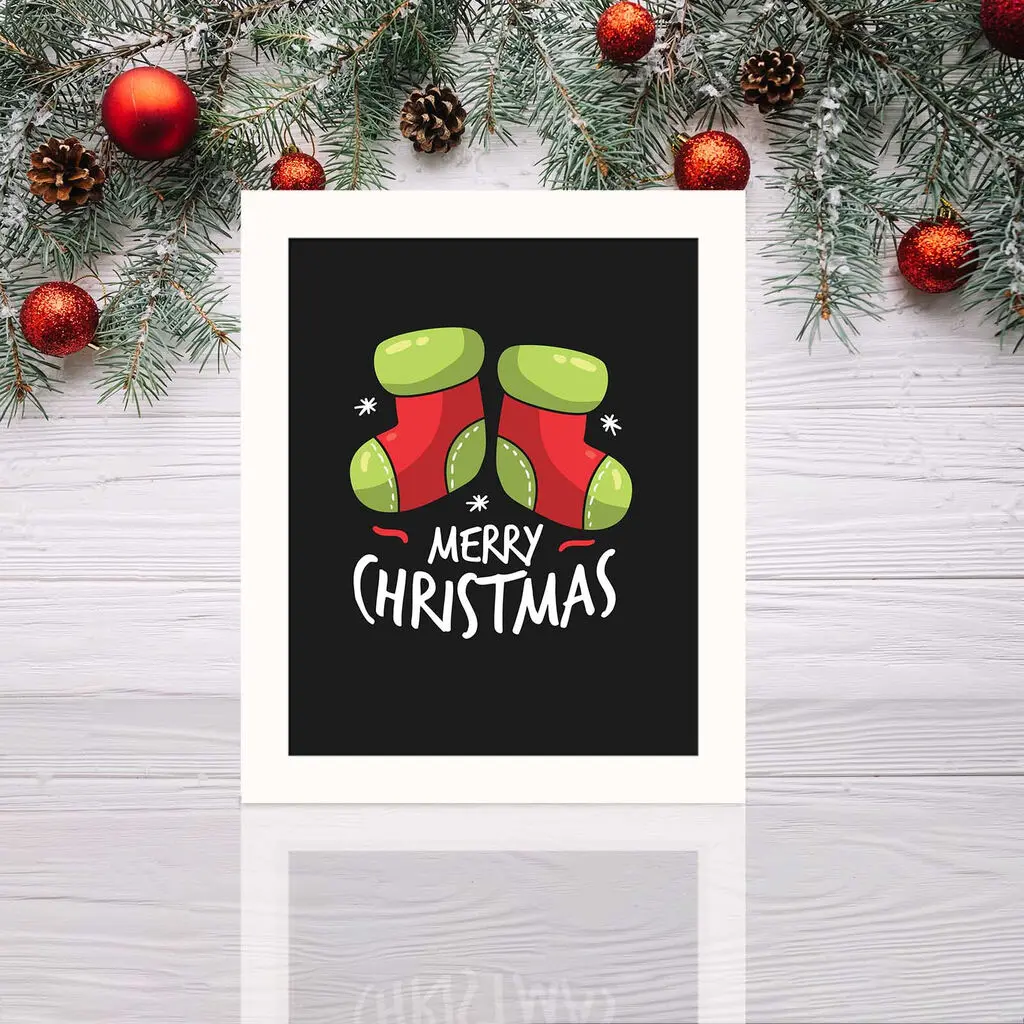 Wallity BCTNOEL 008 Dekorativna slika, 23.5x28.5cm