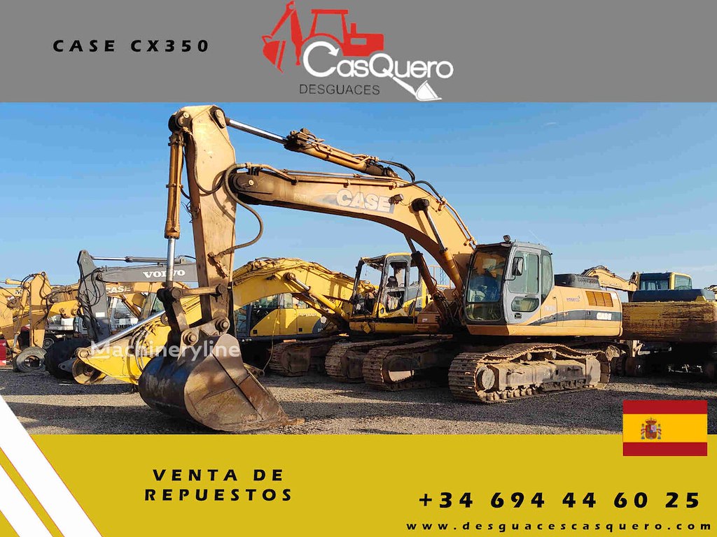 Case CX350 bager guseničar po rezervnim delovima