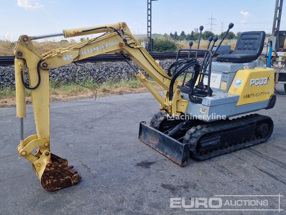 Prodaje se Komatsu PC03 mini bager na aukciji