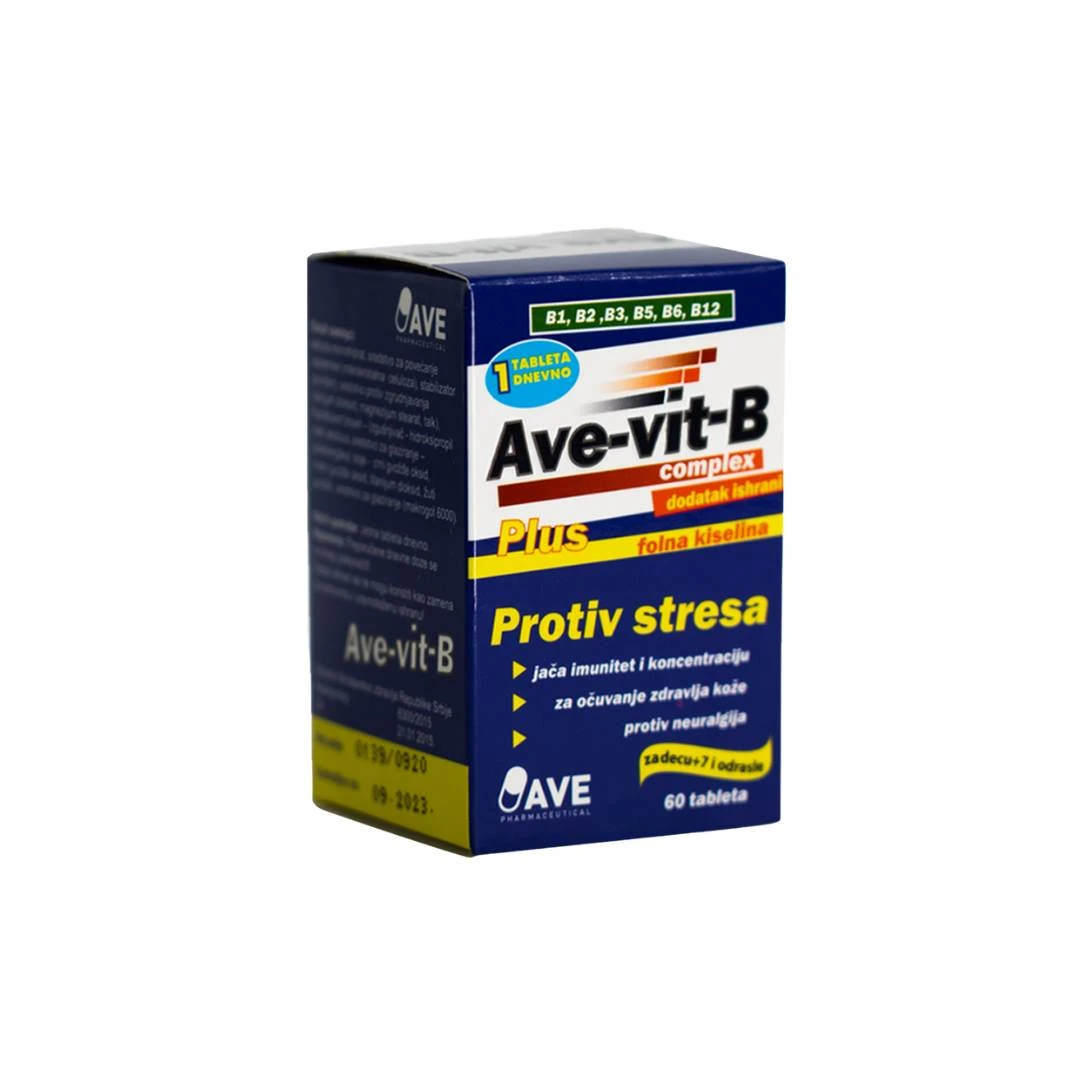 Ave-Vit-B Kompleks Plus Folna Kiselina 60 Tableta