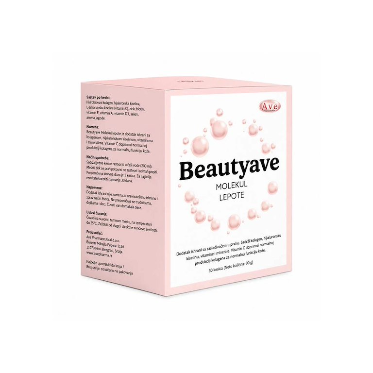 Beautyave Prašak 15 Kesica sa Kolagenom za Kožu, Kosu i Nokte